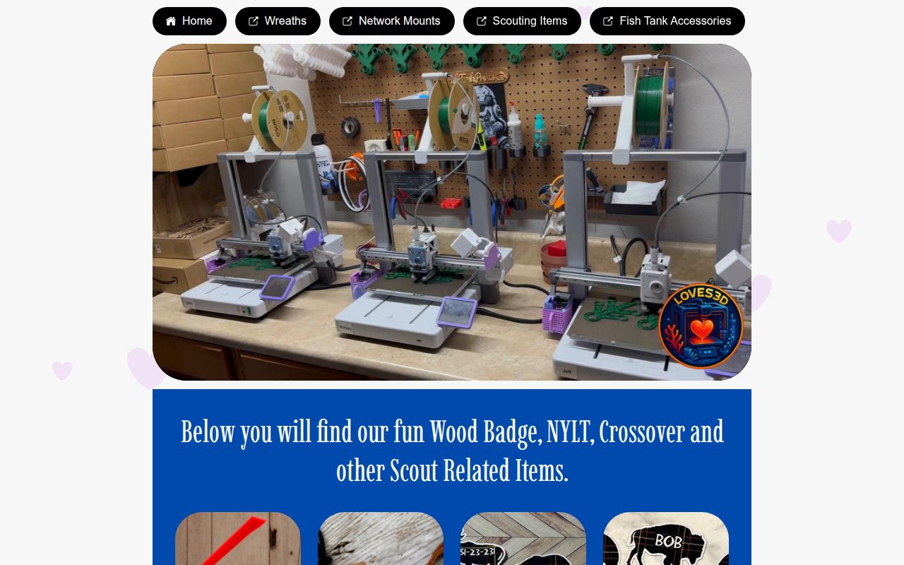 Loves3D - 3D Printed Scout Items